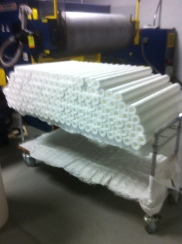 Melt Blown Filter Cartridges Mass Produced by our Continous Cartridge ...